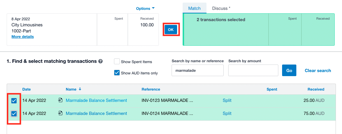 Reconciling payments made directly to you